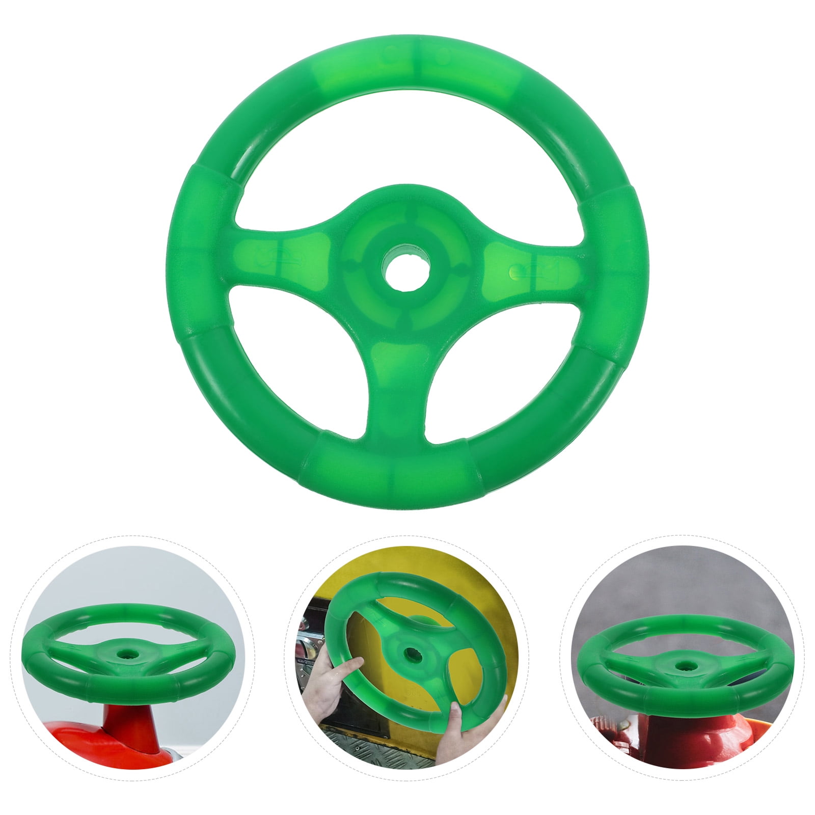 Homoyoyo Simulation Car Steering Wheel Toy Toy Steering Wheel Green ...