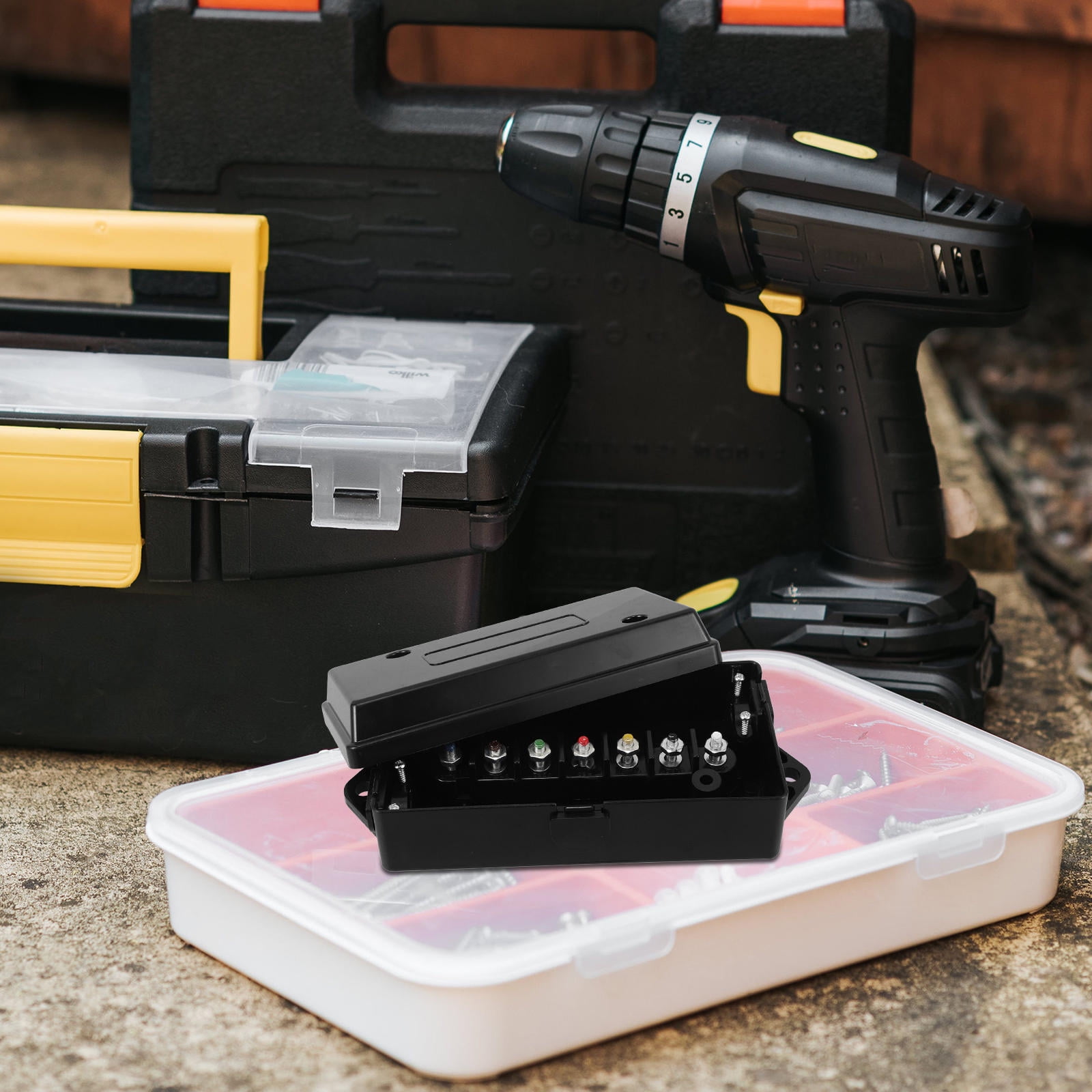 OUNONA Trailer Electrical Connection Box 7 Pin Trailer Junction Box ...