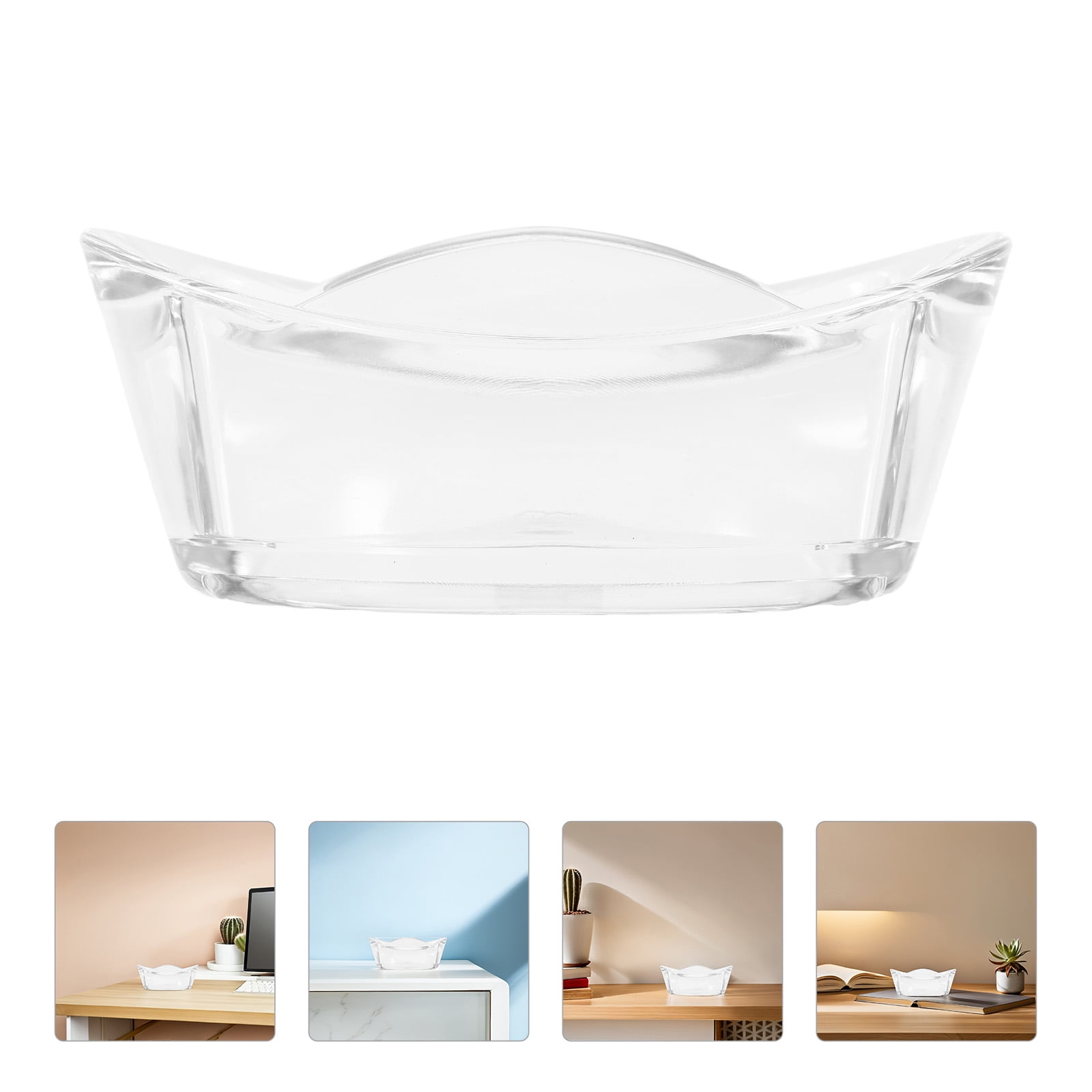 OUNONA Transparent Acrylic Card Holder Stand Multi-Functional Display ...