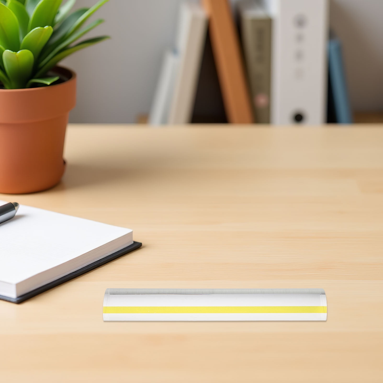 OUNONA Transparent Acrylic Reading Ruler with Magnifier Strip for ...