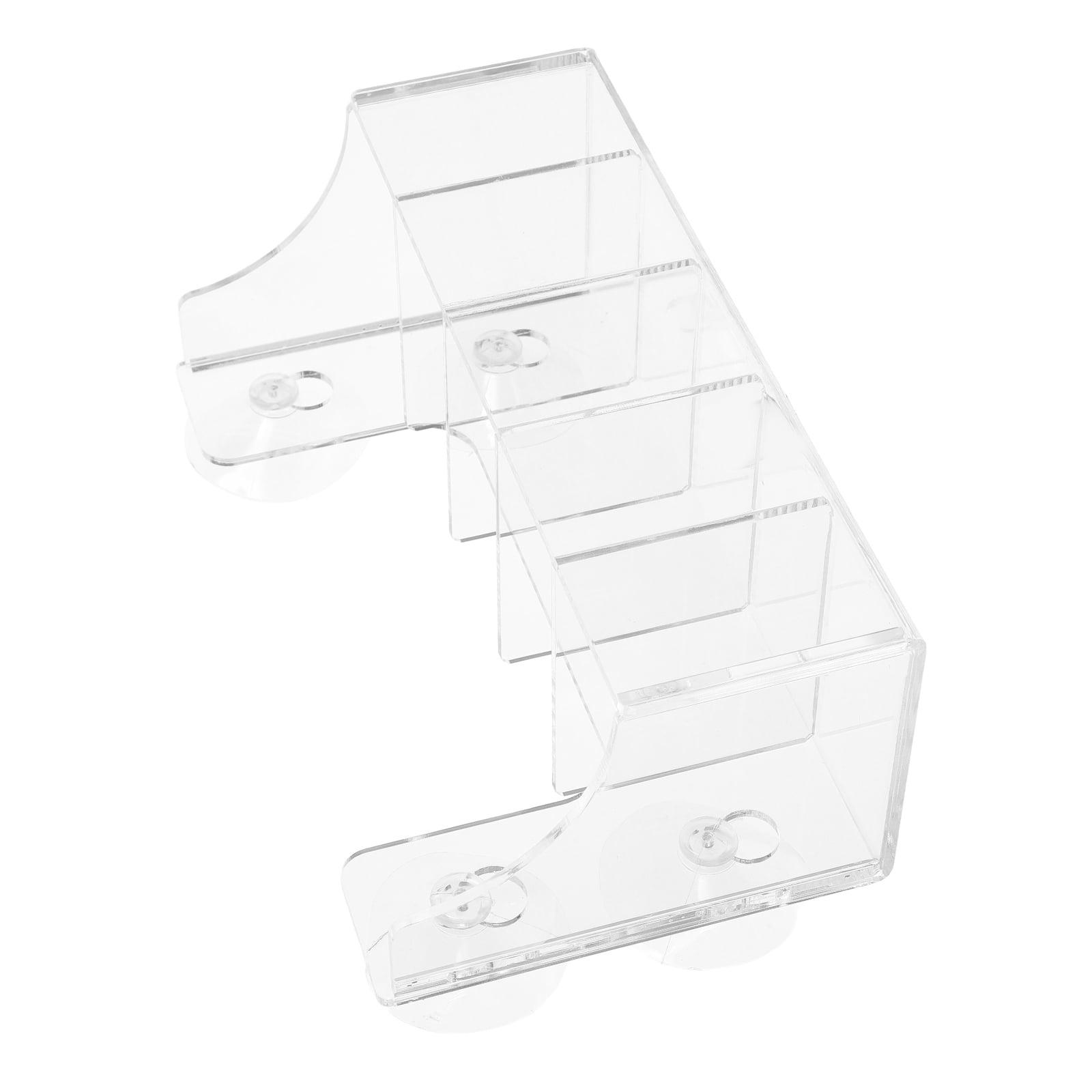 OUNONA Transparent Acrylic Suction Cup Beverage Organizer for ...