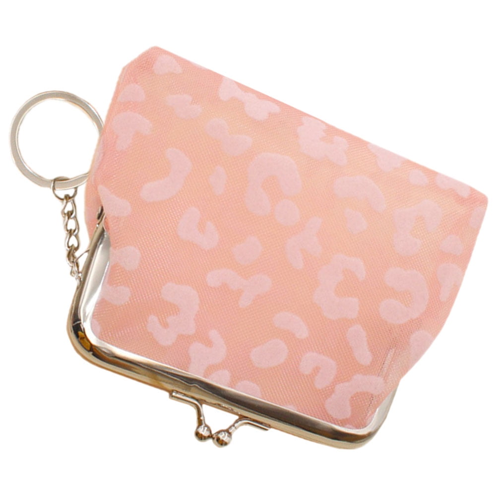 OUNONA Transparent Coin Purse Wallet with Key Ring Mini Clear Student ...