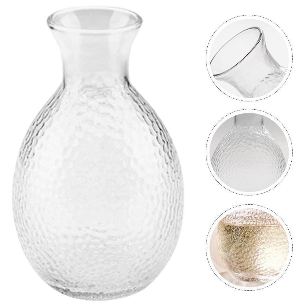OUNONA Transparent Japanese Sake Decanter Elegant Glass Sake Pot ...