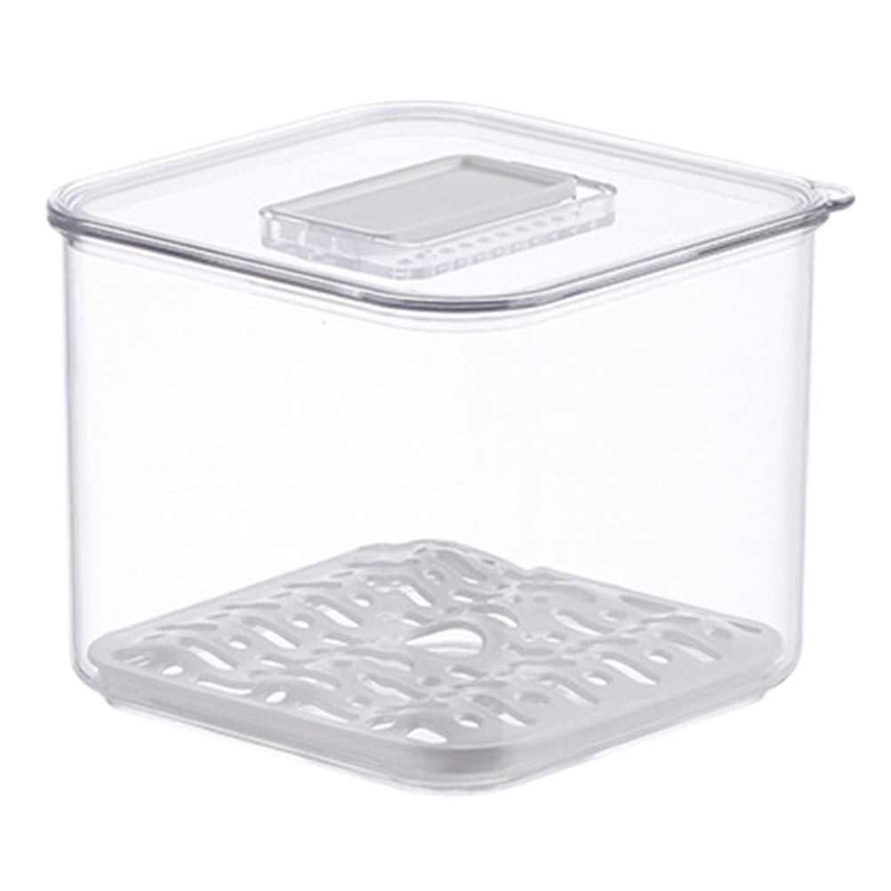 OUNONA Transparent PET Fridge Storage Box for Keeping Foods Fresh with ...
