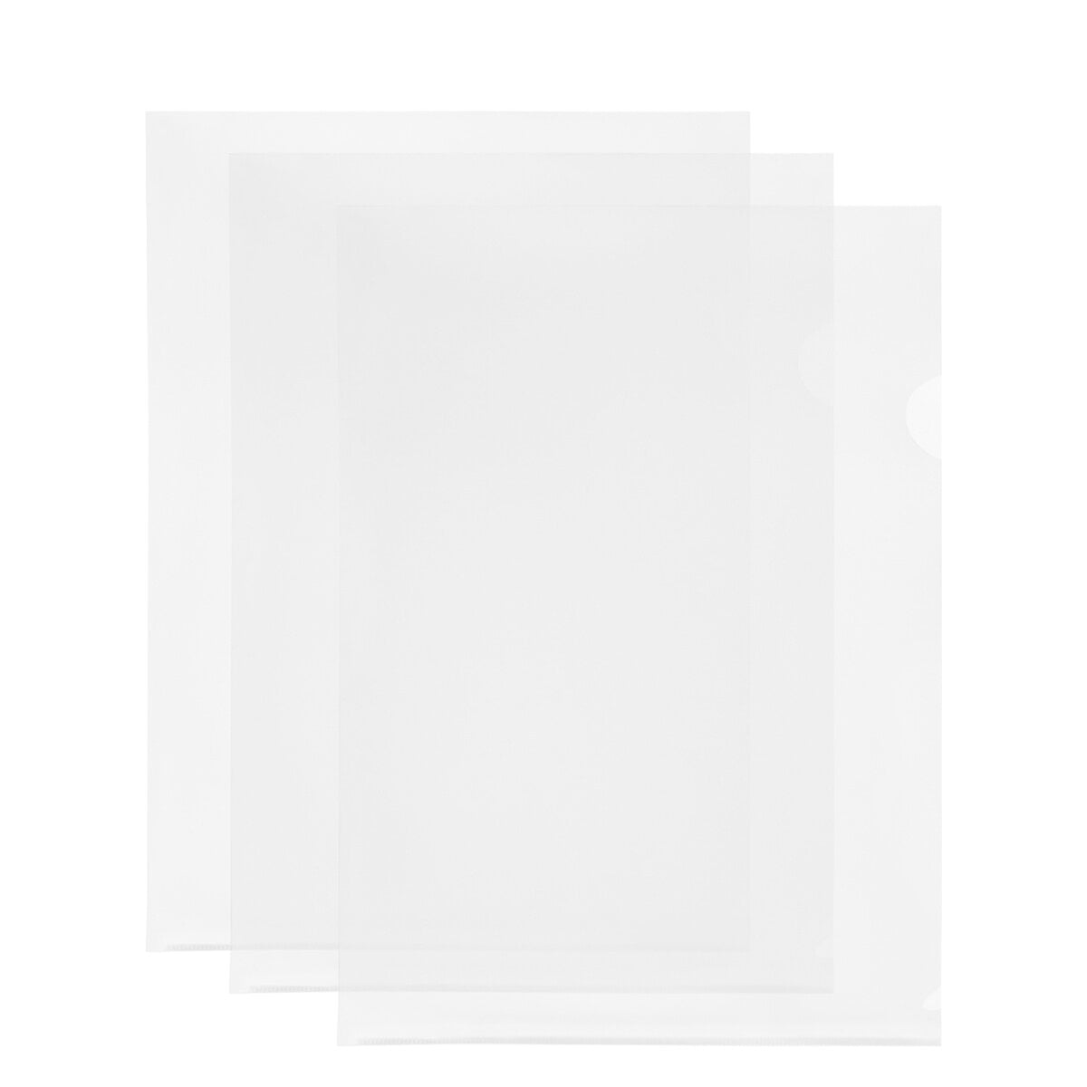 OUNONA Transparent PP File Folder in L Shape for Organizing A4 ...