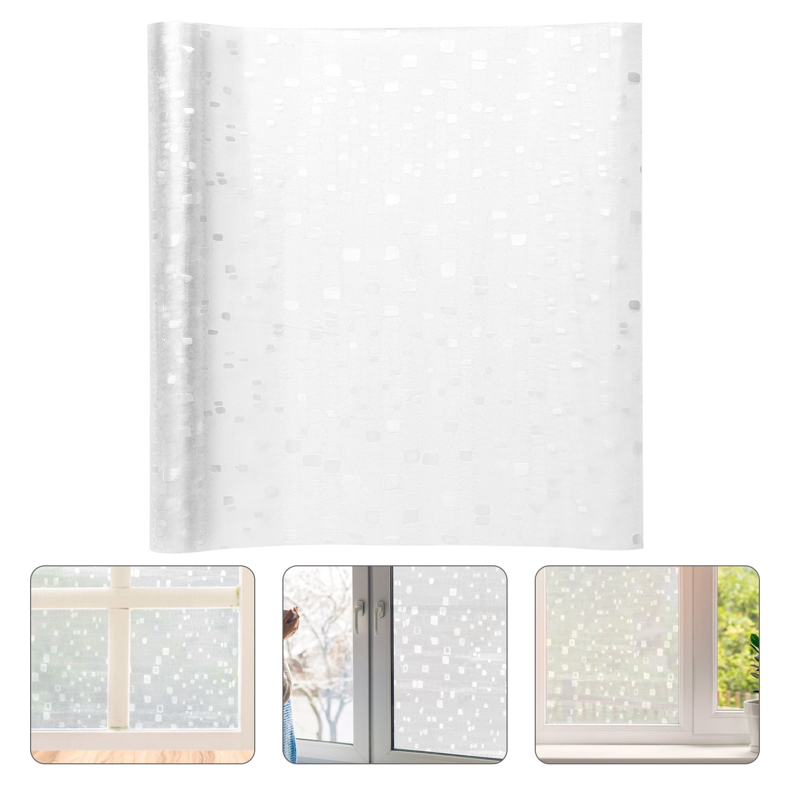 OUNONA Transparent PVC Window Film for Decorating Privacy Heat Blocking ...