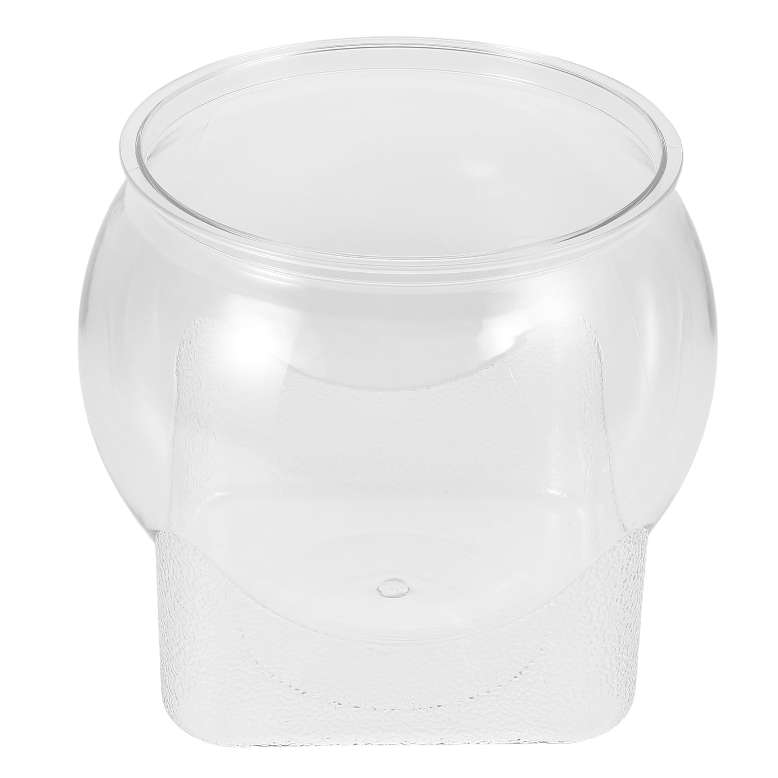 OUNONA Transparent Pet Fish Tank Decorative Fish Bowl Plastic Turtles ...