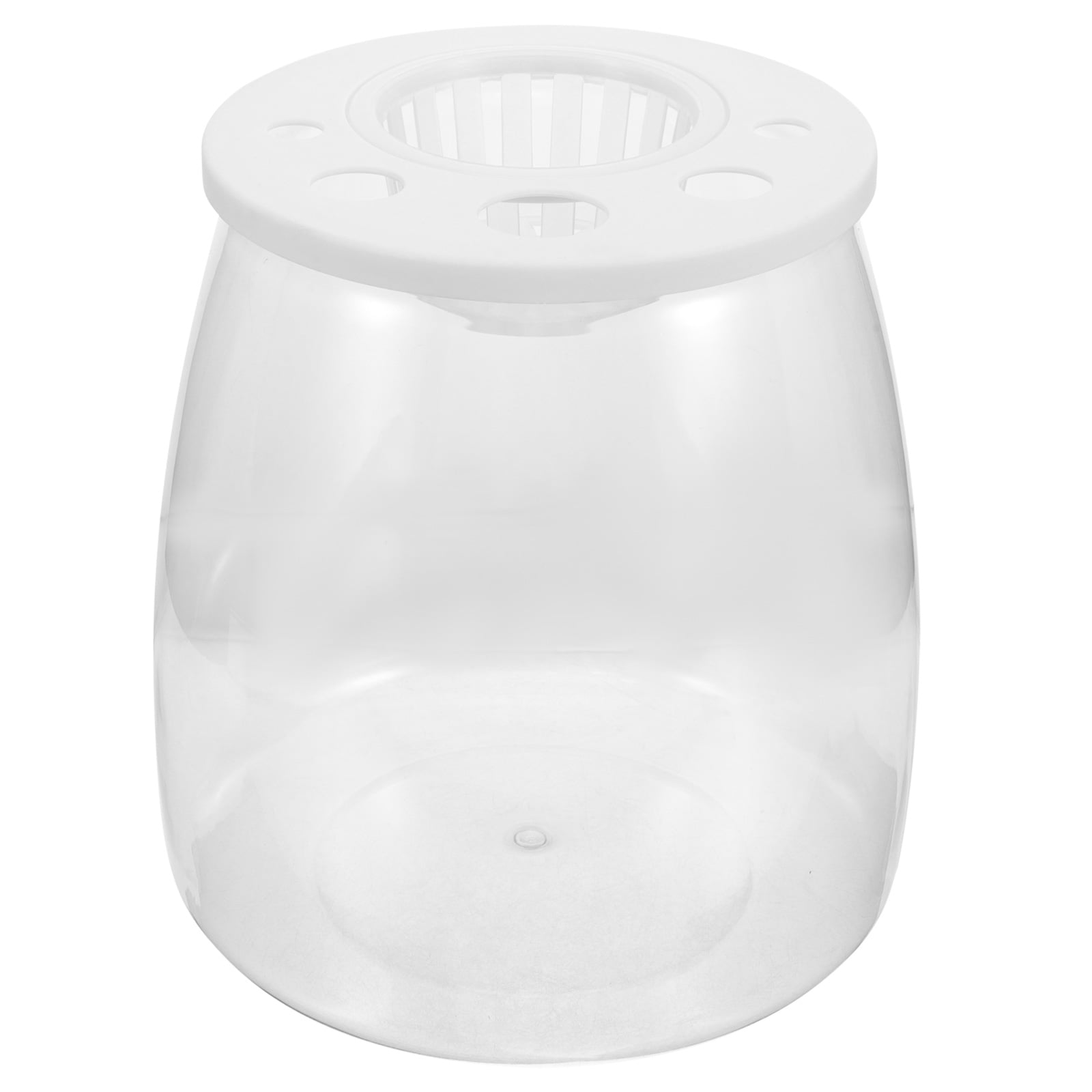 OUNONA Transparent Plastic Fish Tank for Feeding Small Fish Safe ...