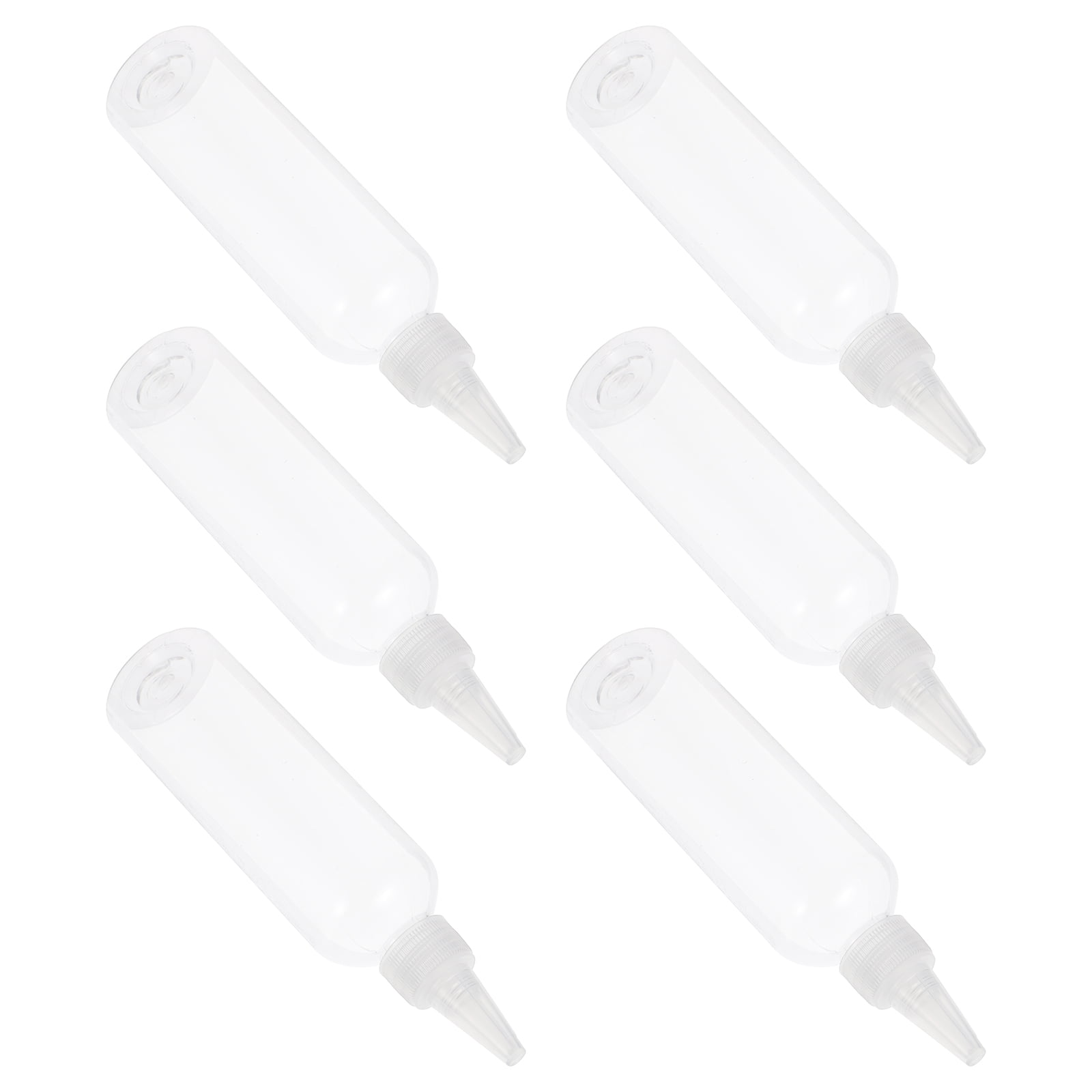 OUNONA Transparent Plastic Squeeze Bottles with Pointed Mouth for ...