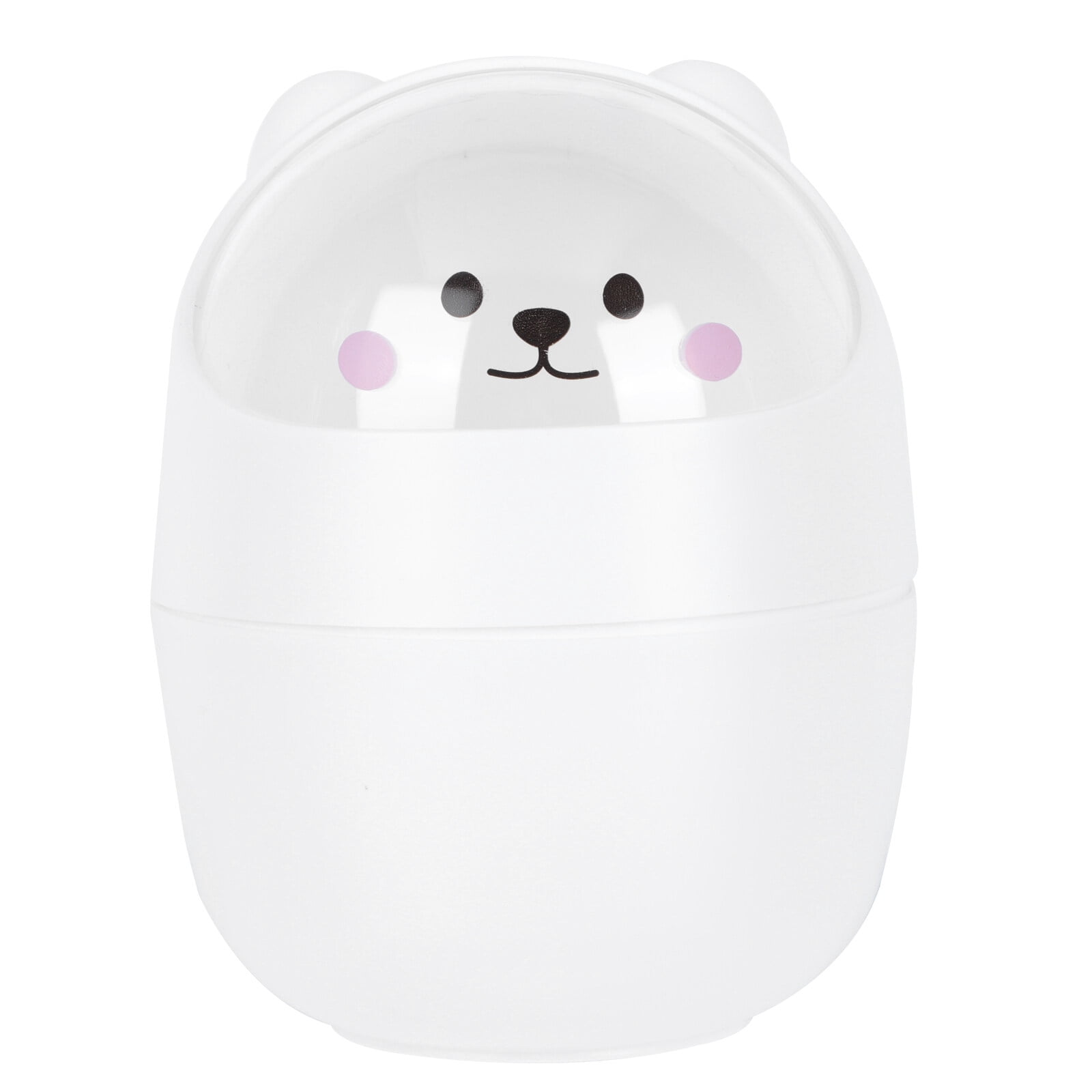 OUNONA Mini Plastic Trash Can, Home Office Tabletop Garbage Bin, Animal ...
