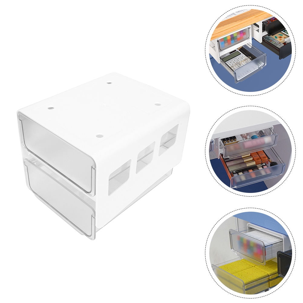 OUNONA Storage under Table Box Drawer Type Multi-function Pen - Walmart.com