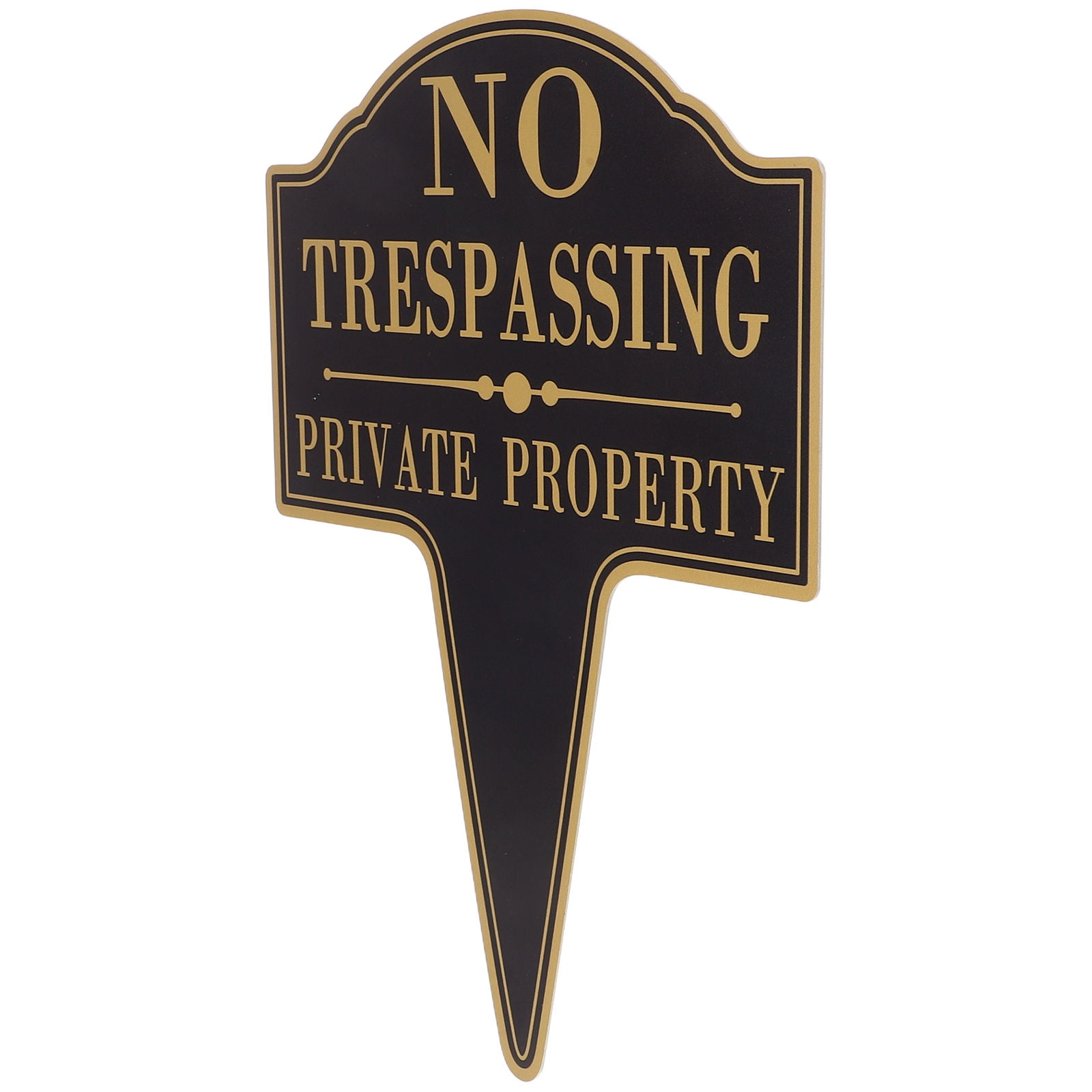 OUNONA No Trespassing Sign For Private Property Outdoor Metal Yard ...
