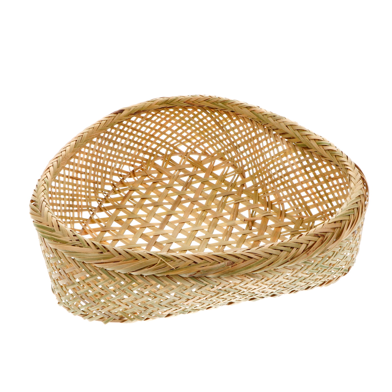 OUNONA Triangle Basket Wicker Heart Shaped Storage Affordable Baskets ...