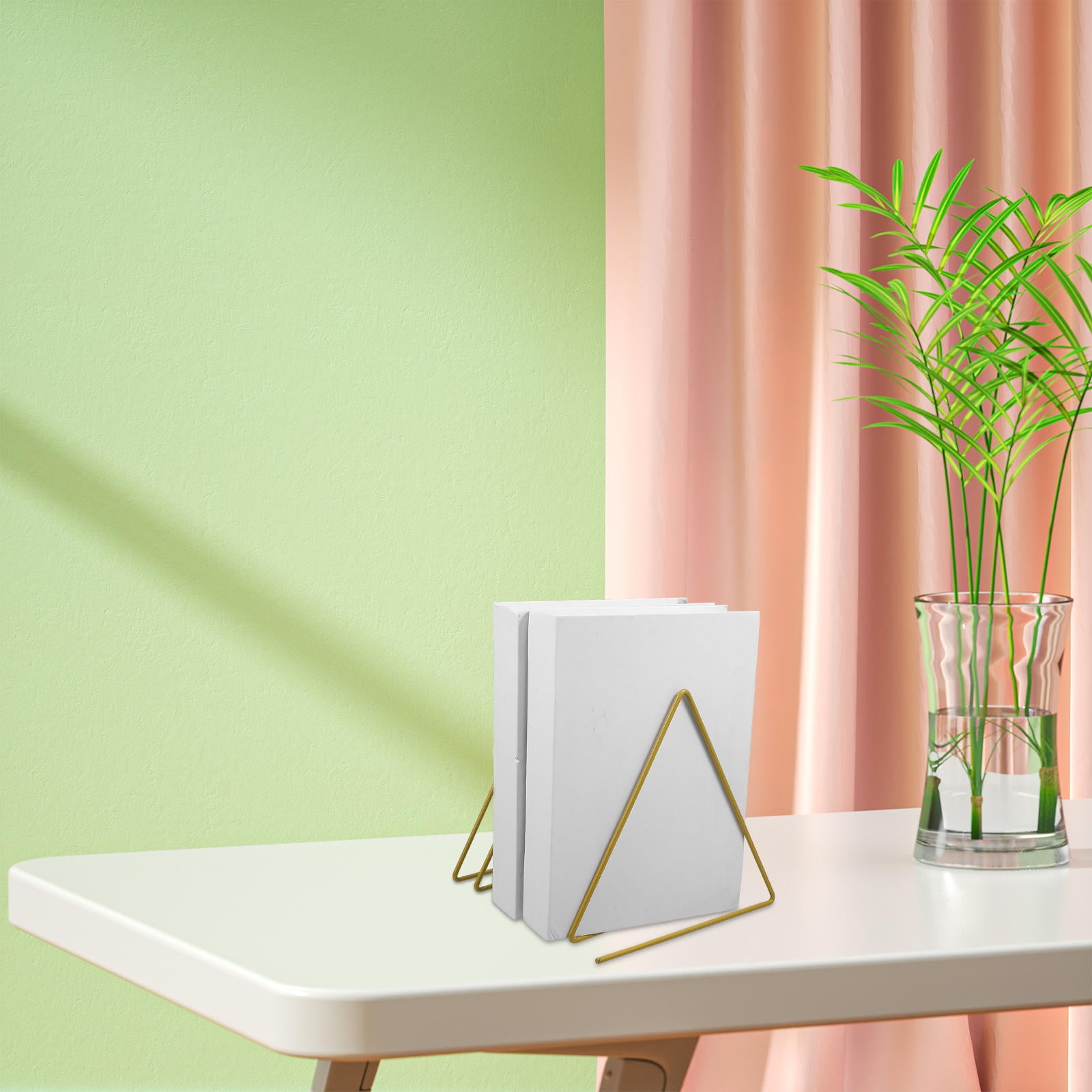 OUNONA Triangle File Folder Rack 4 Sections File Holder File Storage ...