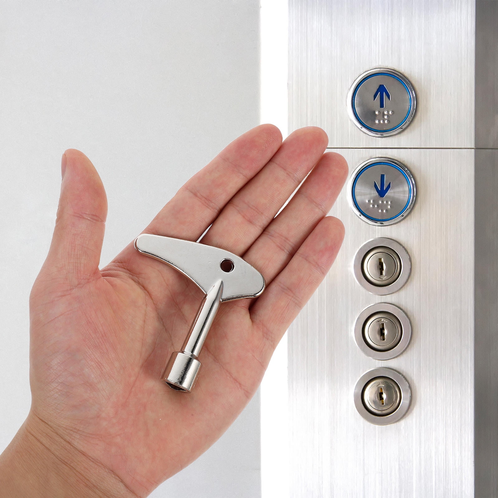 OUNONA Triangle Spanner Key Utility Service Key Elevator Door Key ...