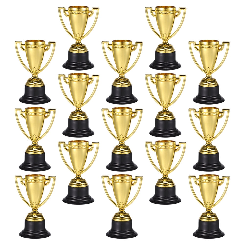 OUNONA Trophy Awards Small Award Plastic Trophy Winning Prizes Toy ...