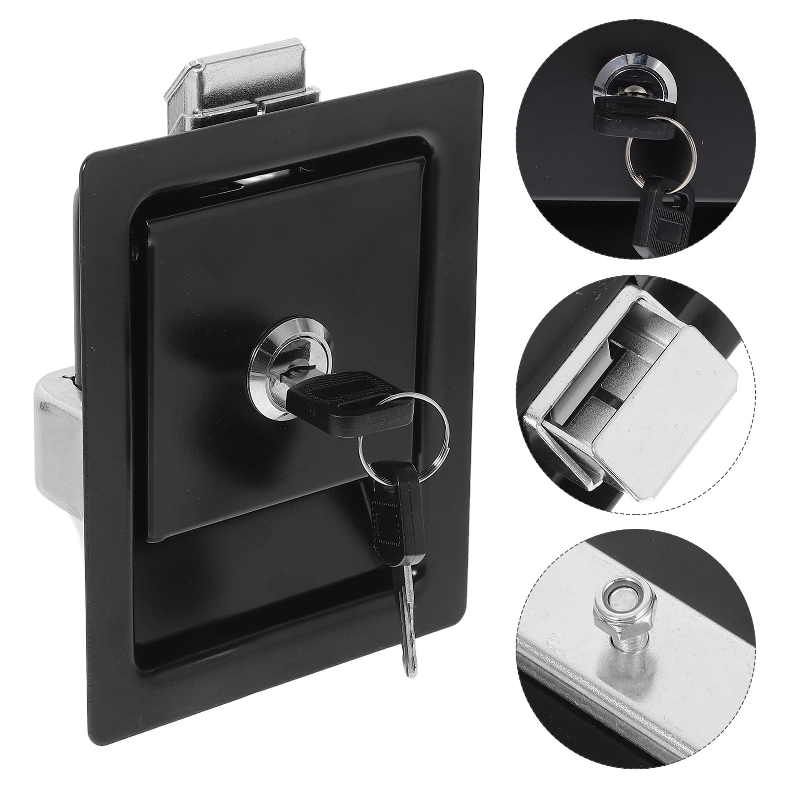 OUNONA Truck Tool Box Latch Stainless Steel Trailer Toolbox Handle ...