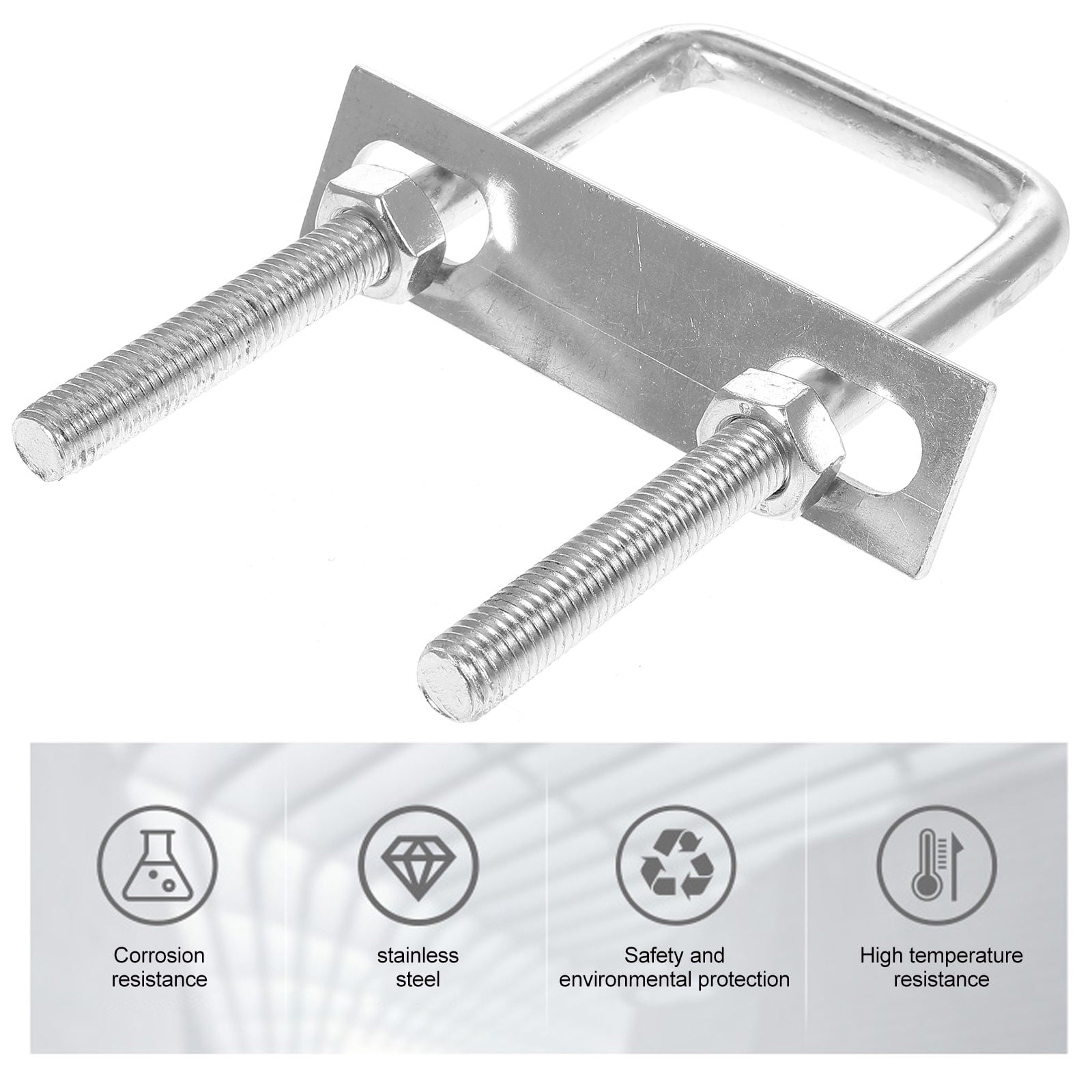 OUNONA U-shaped Bolt Clamp Industry U-bolt Trailer Pipe Hardware ...