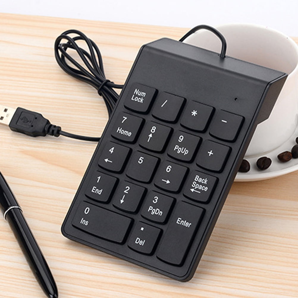 OUNONA USB Digital Keyboard 18 Key Universal Keyboard Practical Numeric ...
