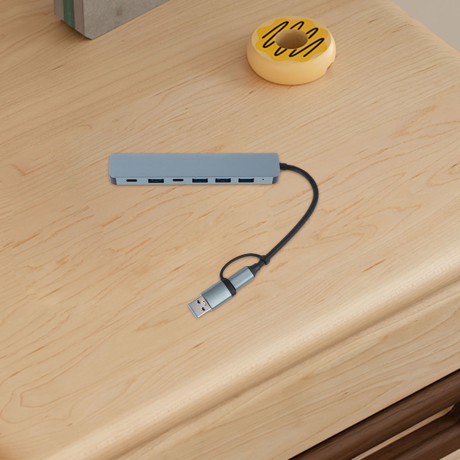 OUNONA USB Hub with 7 Extended Ports High-Speed Transfer Multi-Function ...