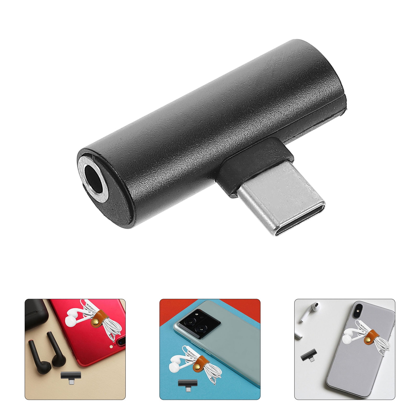 OUNONA USB Type C to 3.5mm Headphone and Charger Adapter 2-in-1 ...