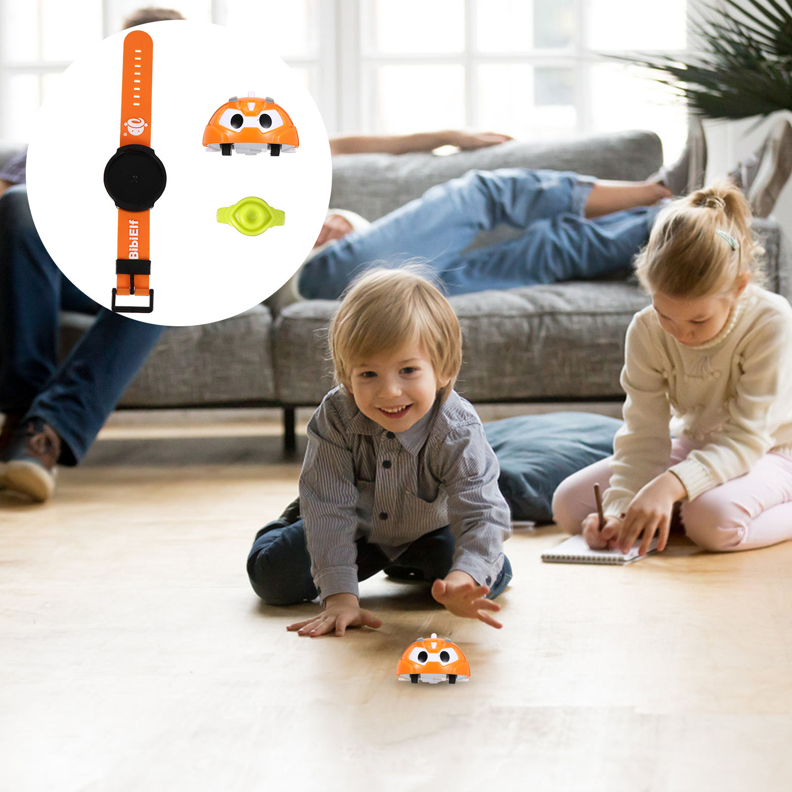 OUNONA Handheld Gyro Toy Orange Plastic 1Pcs for Active Children Indoor ...