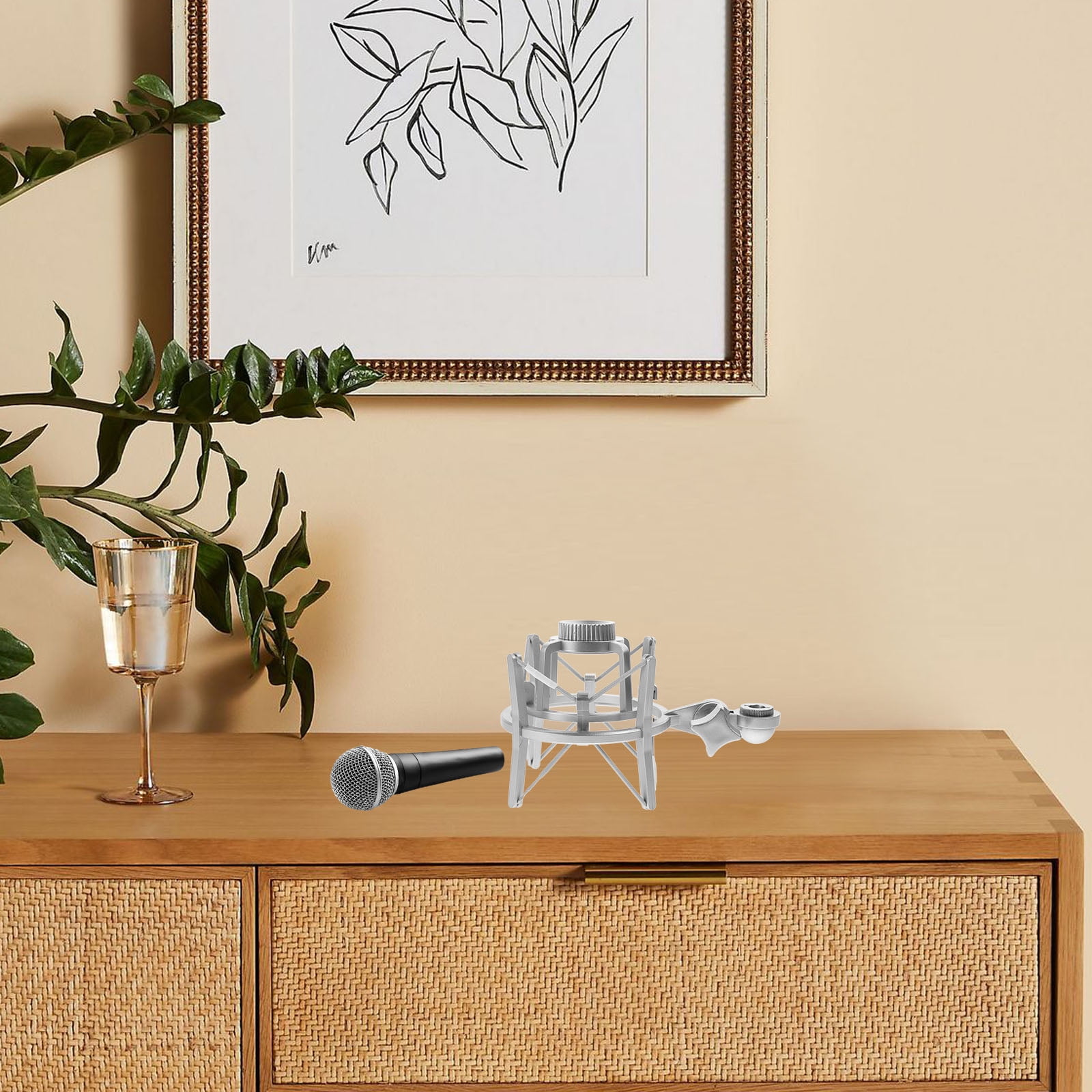 OUNONA Universal Plastic Microphone Shock Mount Compatible for U87 ...