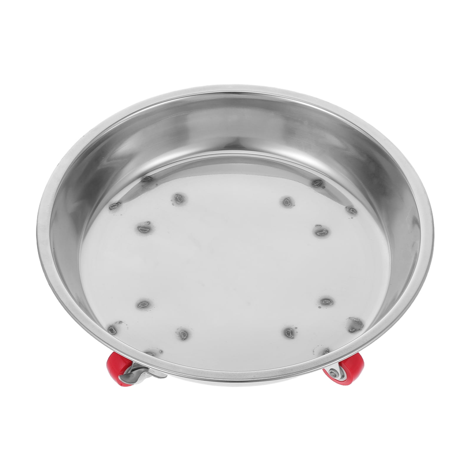 OUNONA Universal Wheel Plants Stand Stainless Steel Rolling Stand Heavy ...