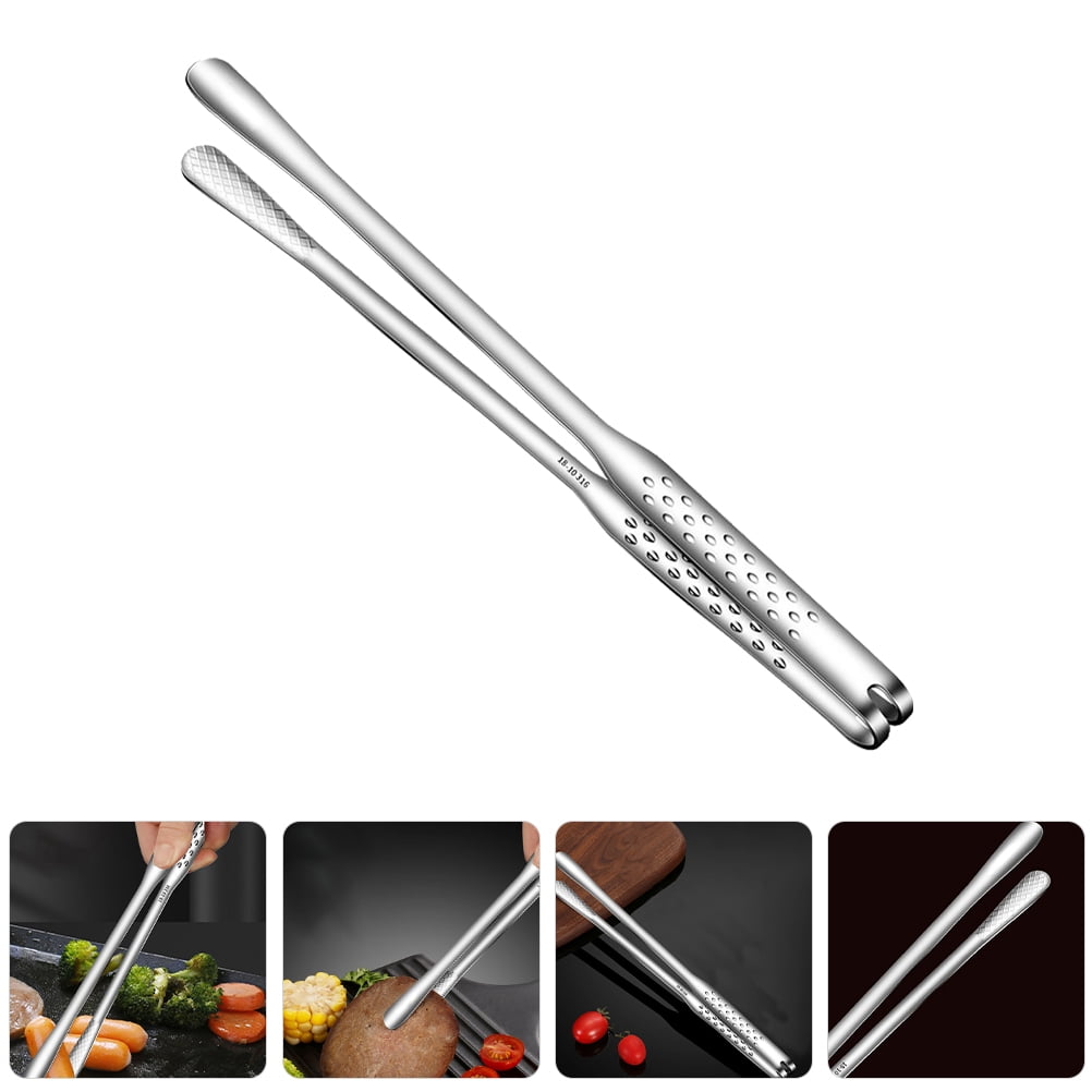 OUNONA Versatile Steak Tong Food Clamp Tool Ice Cube Tong Stainless ...