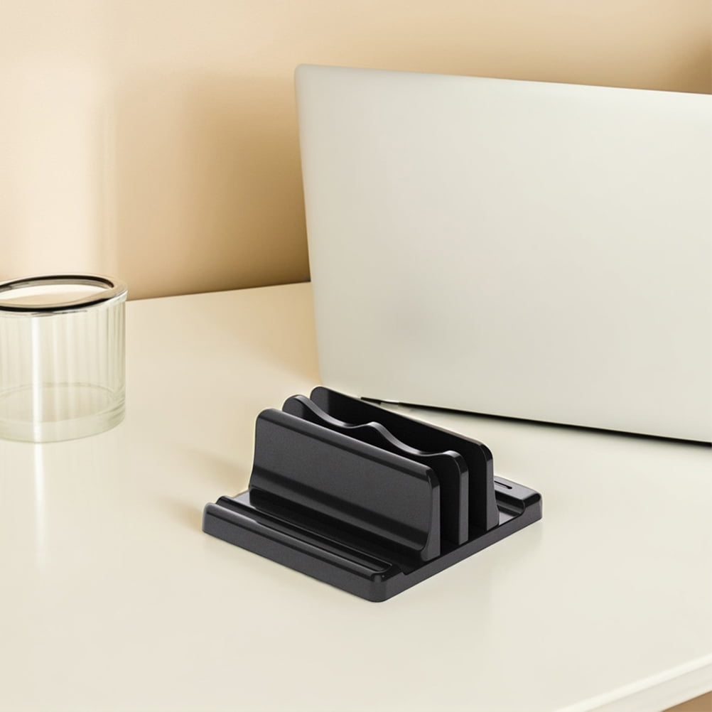 OUNONA Vertical Laptop Stand Dock Holder Adjustable Space Saving ...