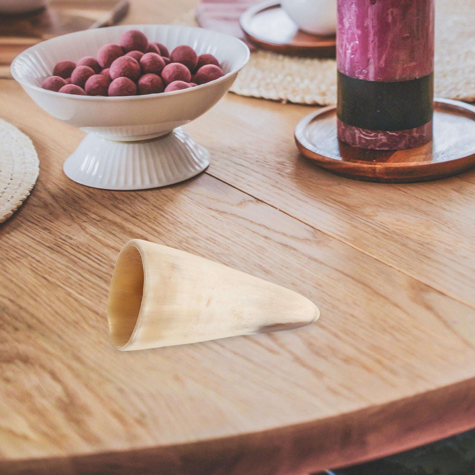 OUNONA Viking Drinking Horn Natural Ox Horn Drinking Cup Medieval ...