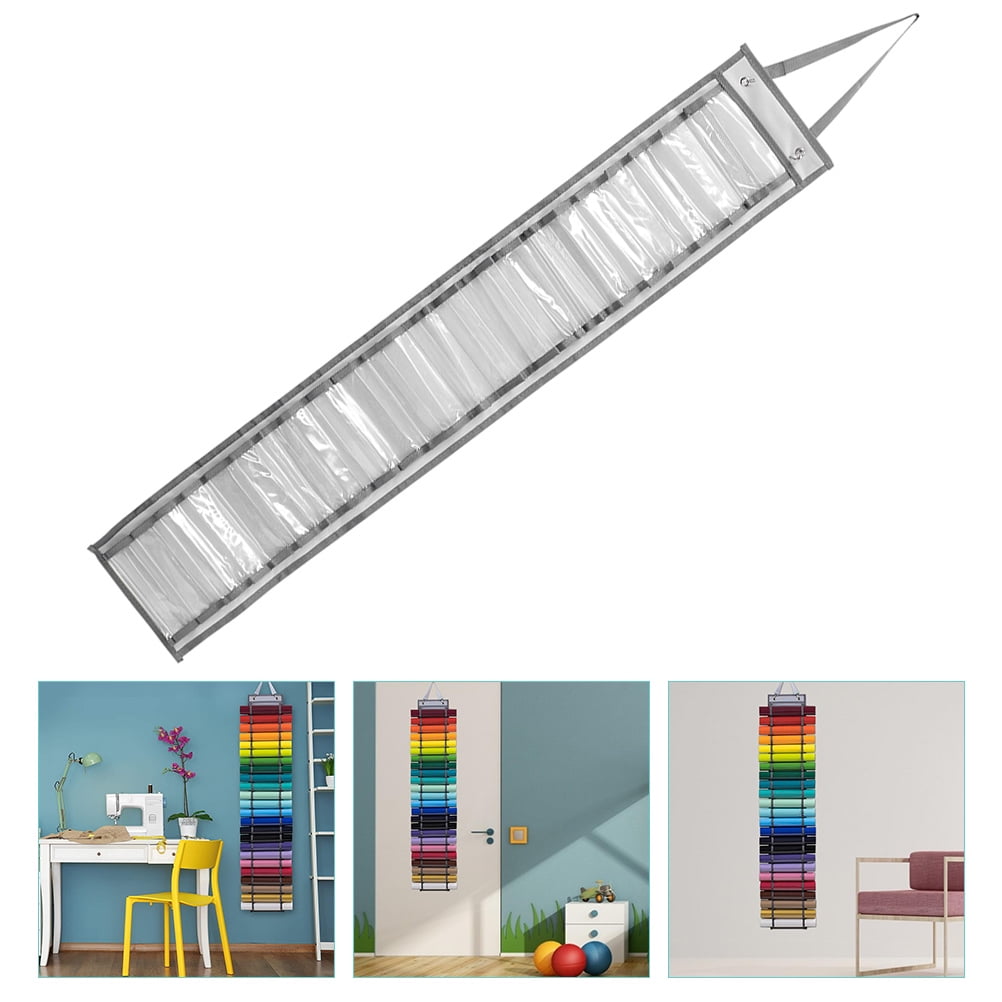 OUNONA Vinyl Roll Holder Compartments Vinyl Storage Organizer Wall Door ...