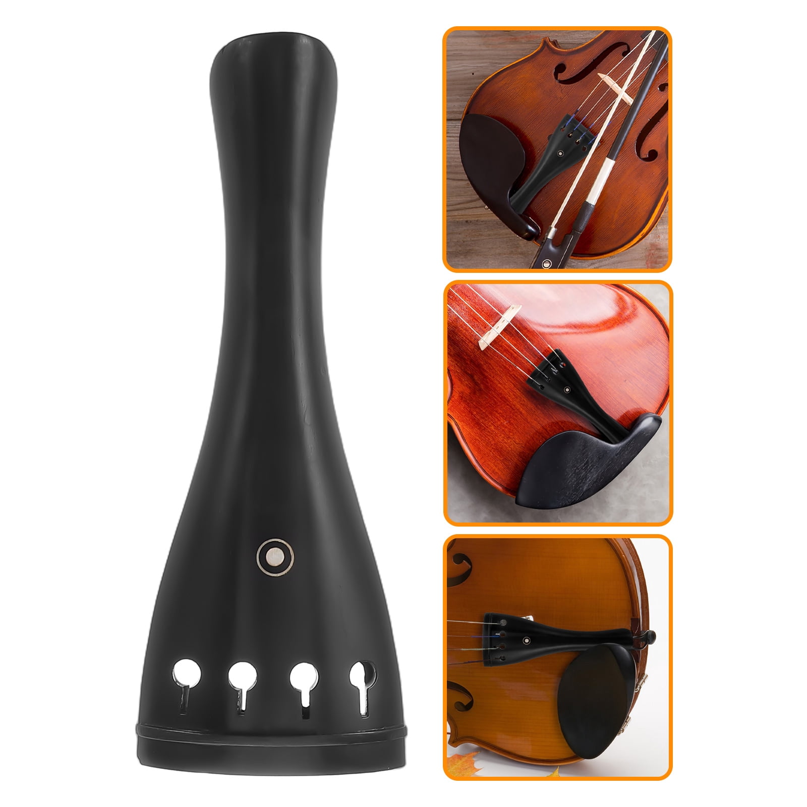 OUNONA Violin Wood Tailpiece 4/4 And Violin Accessory For Adults And ...