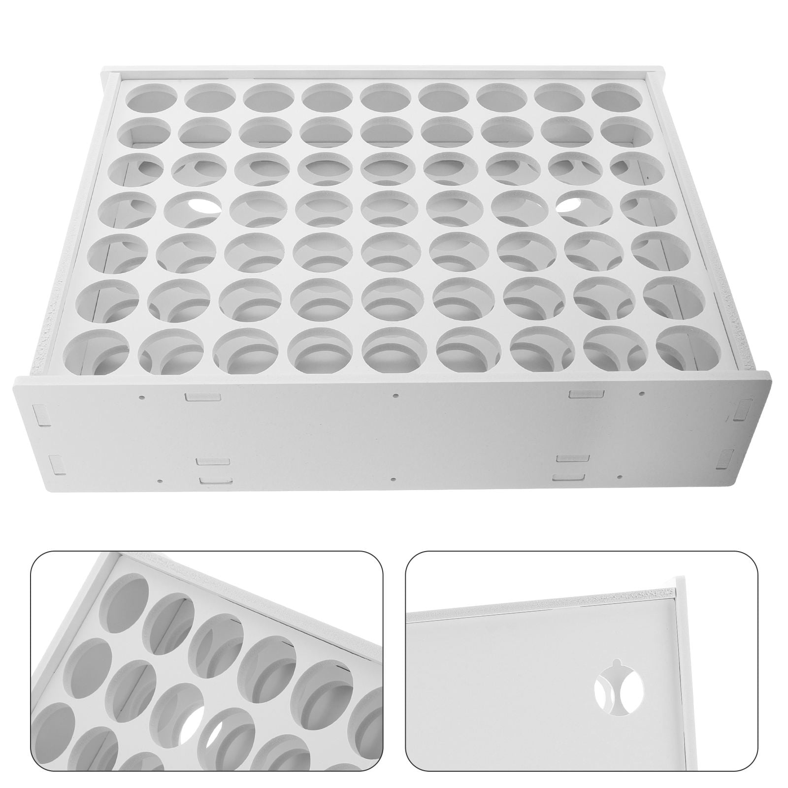 OUNONA Wall Mount Paint Organizer Vertical Storage Rack Wall Hanging ...