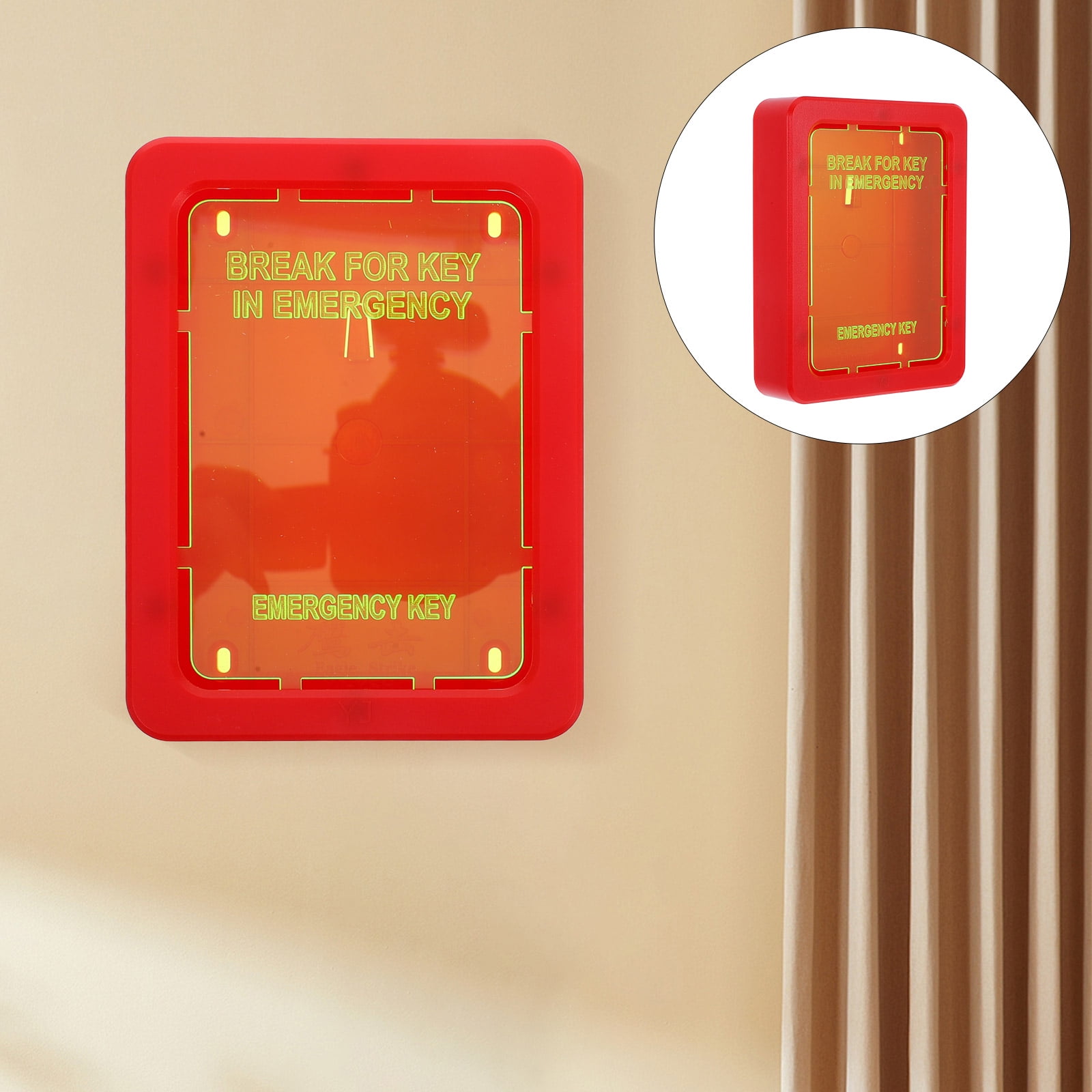 OUNONA Wall Mounted Emergency Key Lock Box for Door Outdoor Key Storage ...