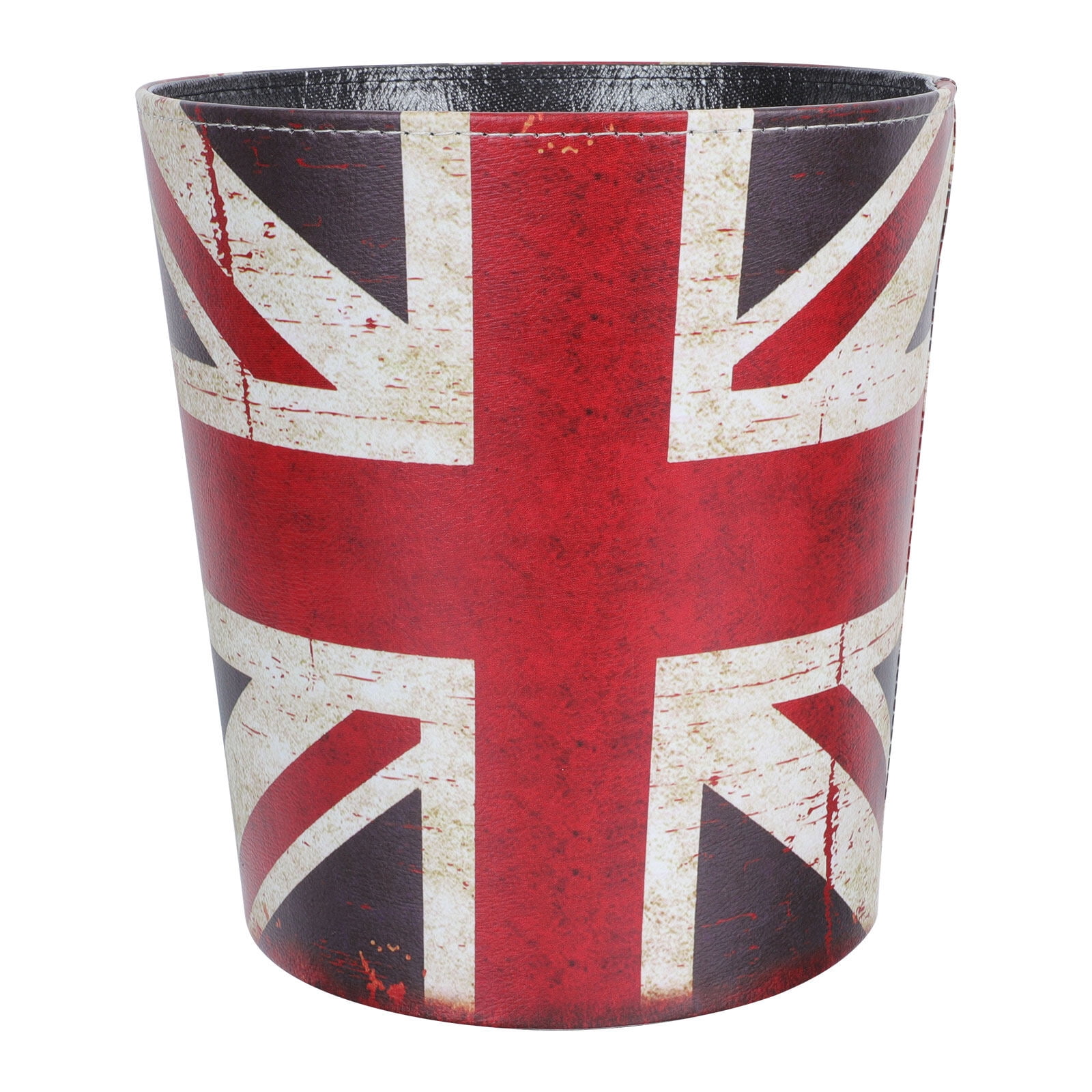 OUNONA Waste Basket Bedroom Topper Leather Trash Can Kitchen Trash Can ...