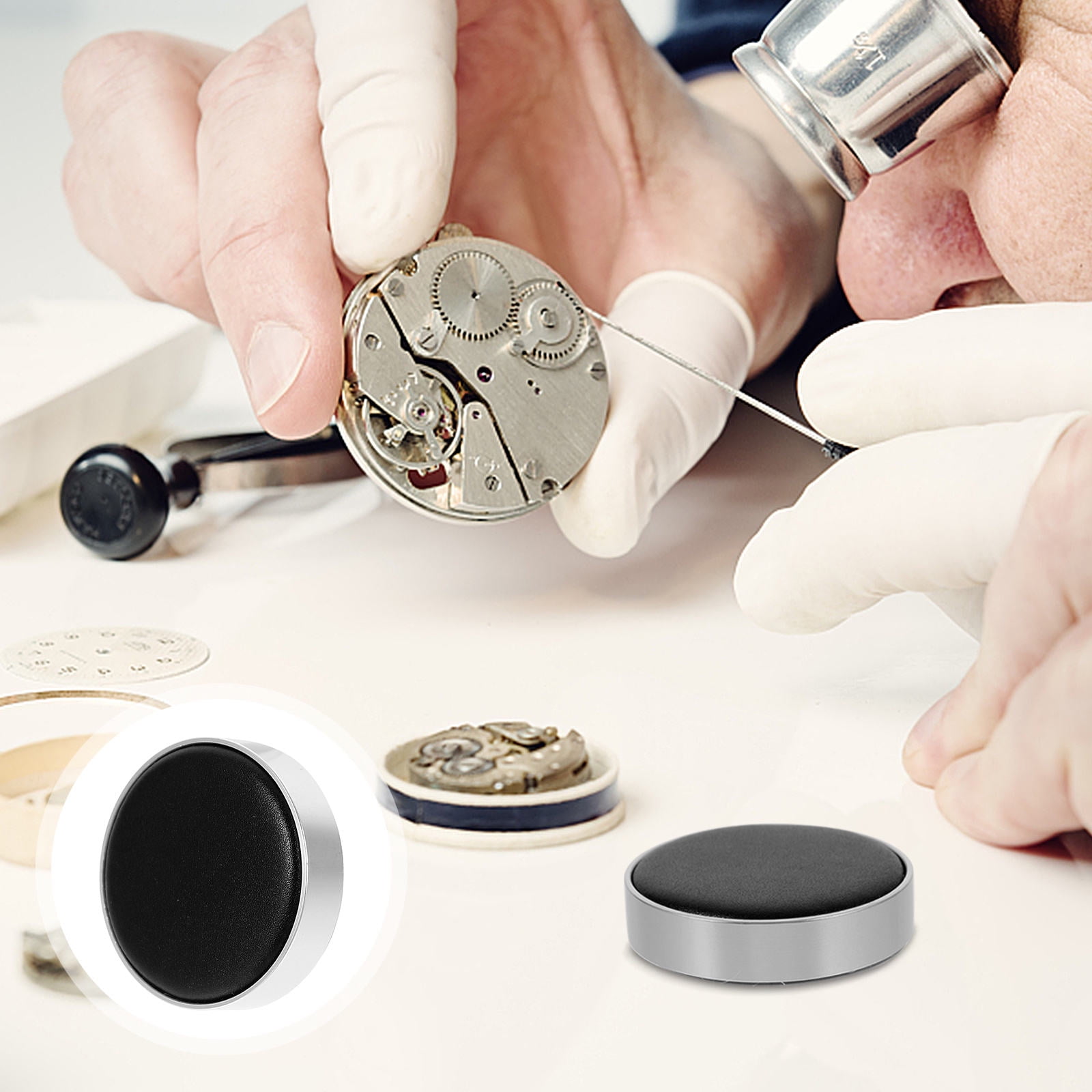 OUNONA Watch Battery Repair Kit Movement for Replacement Travel Black ...