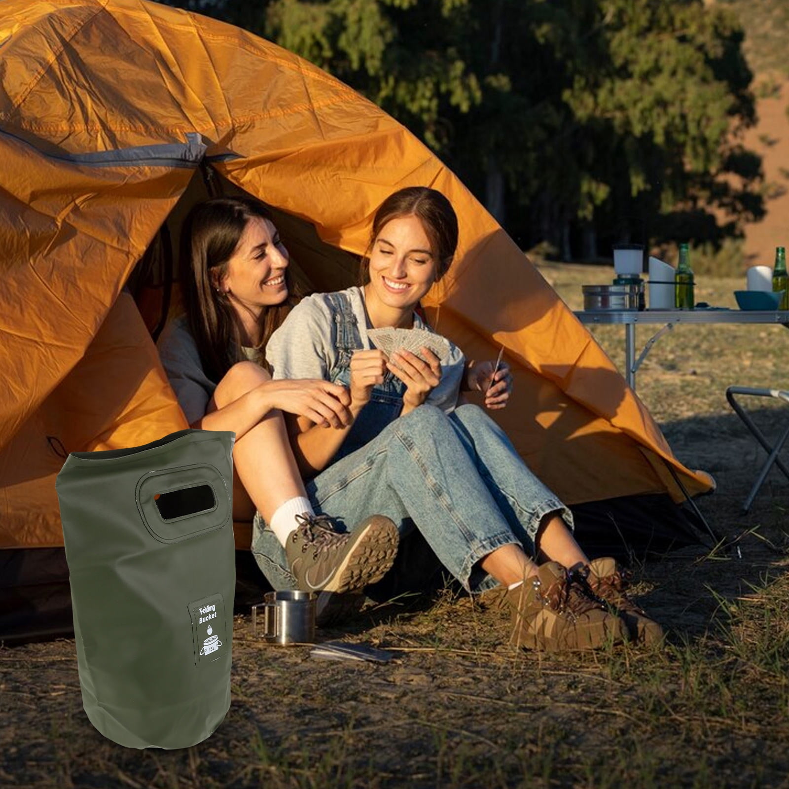 OUNONA Water Tank for Camping Outdoor Folding Bucket Travel - Walmart.com