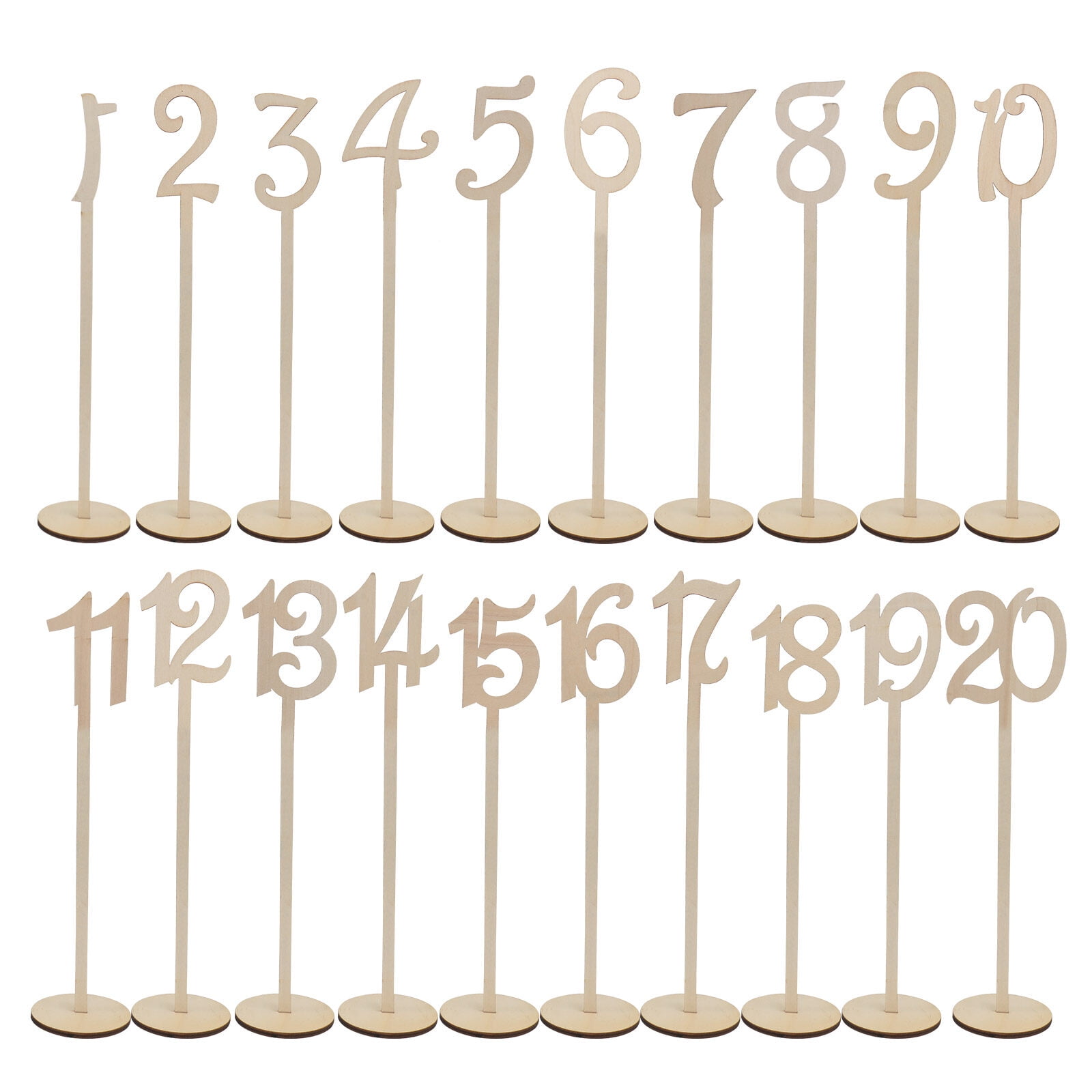 OUNONA Wedding Decor Table Number Plate Holders Party Decoration ...