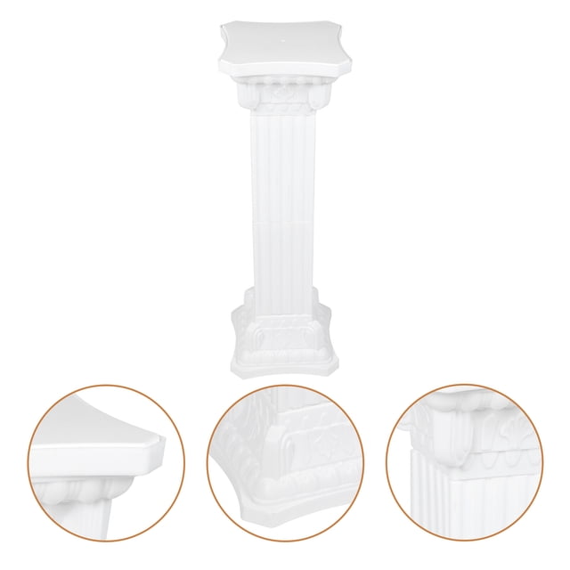 Homoyoyo Elegant White Plastic Decorative Pillar for Wedding, Party ...