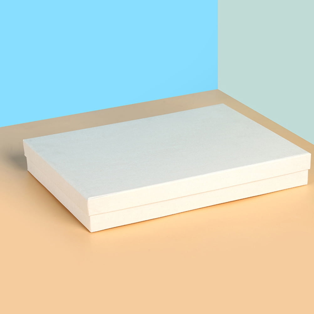 OUNONA White Cardboard Gift Boxes for Storage Use Sturdy and Durable ...