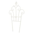 OUNONA White Iron Garden Border Fence with Vintage Charm for Patio Yard ...