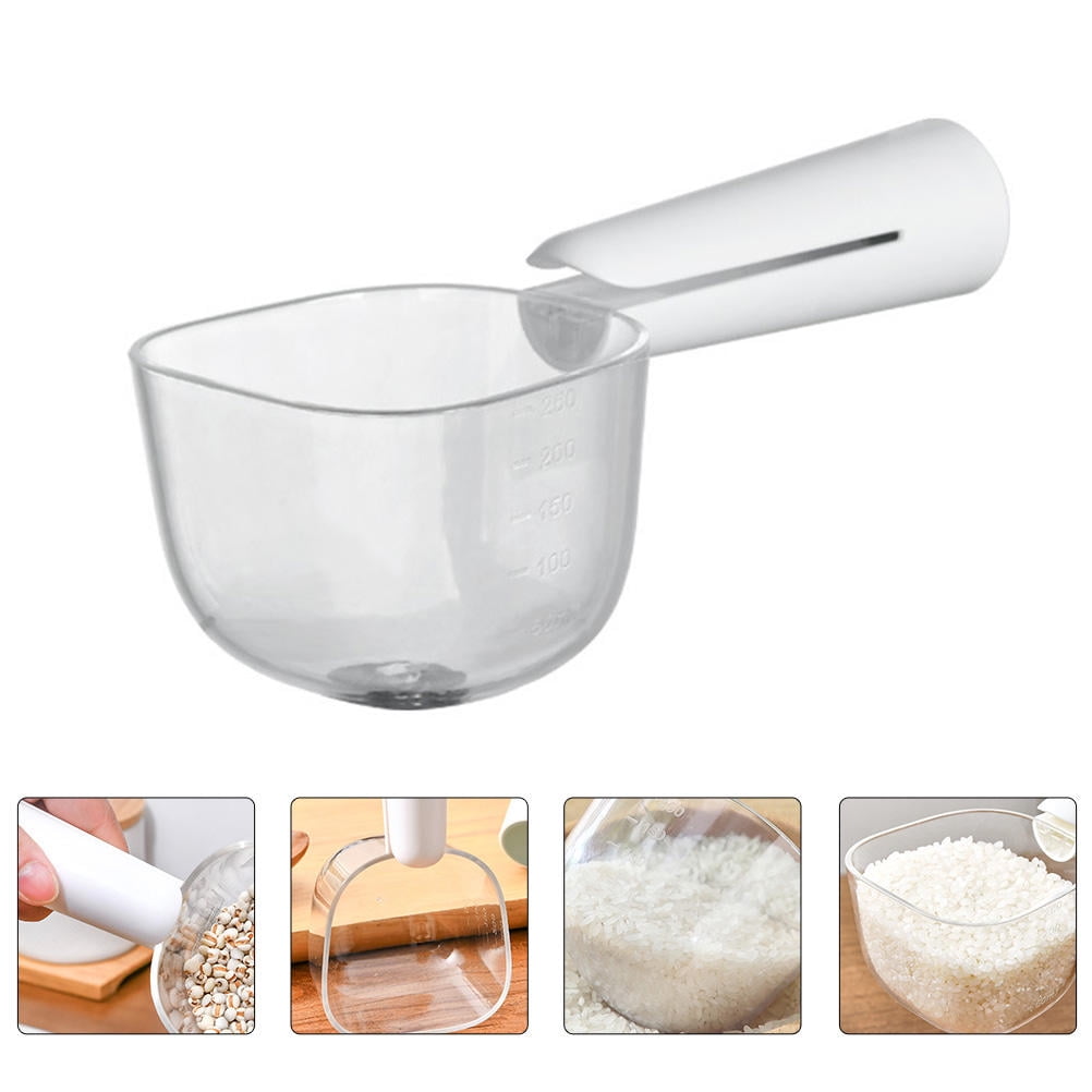 OUNONA White Plastic Kitchen Measuring Cup with Fine Scales for Exact ...