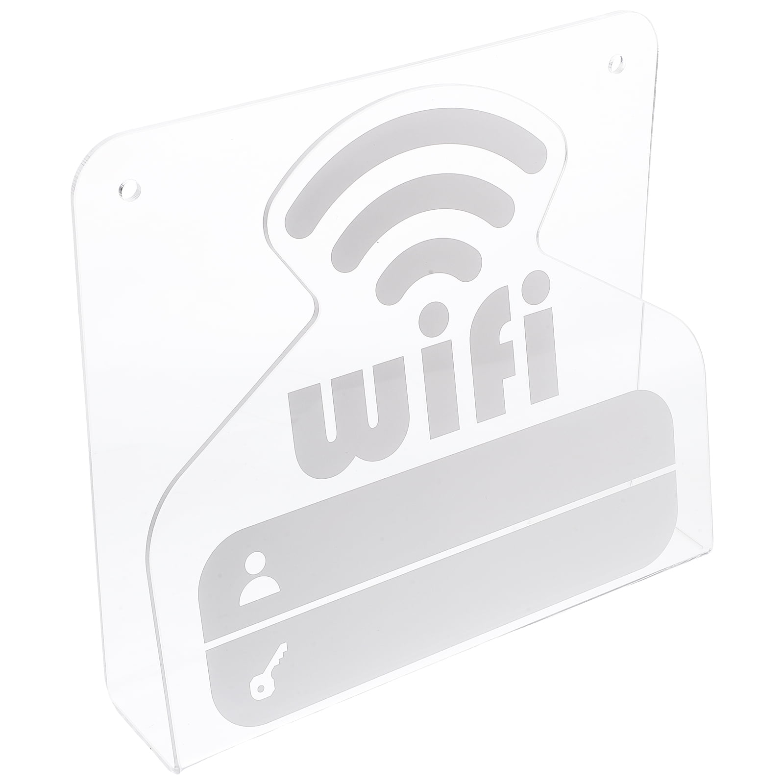 OUNONA Transparent Acrylic Wifi Password Sign for Guest Room Display ...