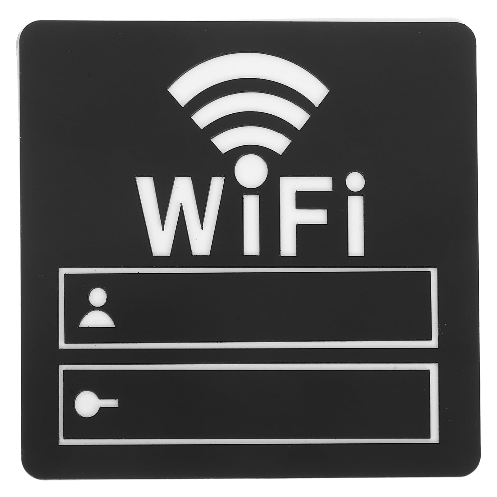 OUNONA Wifi Password Sign Wall Display Sign Sticker Rewritable Account ...
