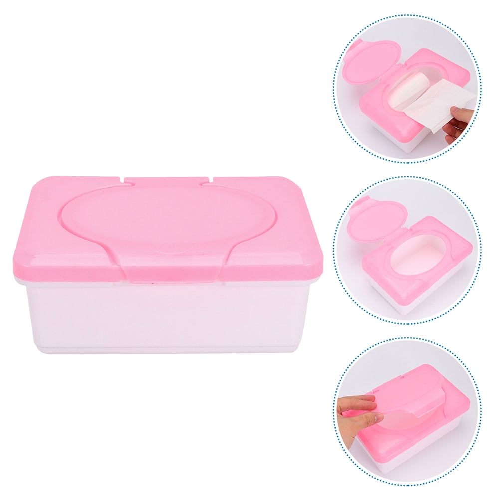 OUNONA Tissue Dispenser Box Refillable Tissue Holder Wipe Storage ...