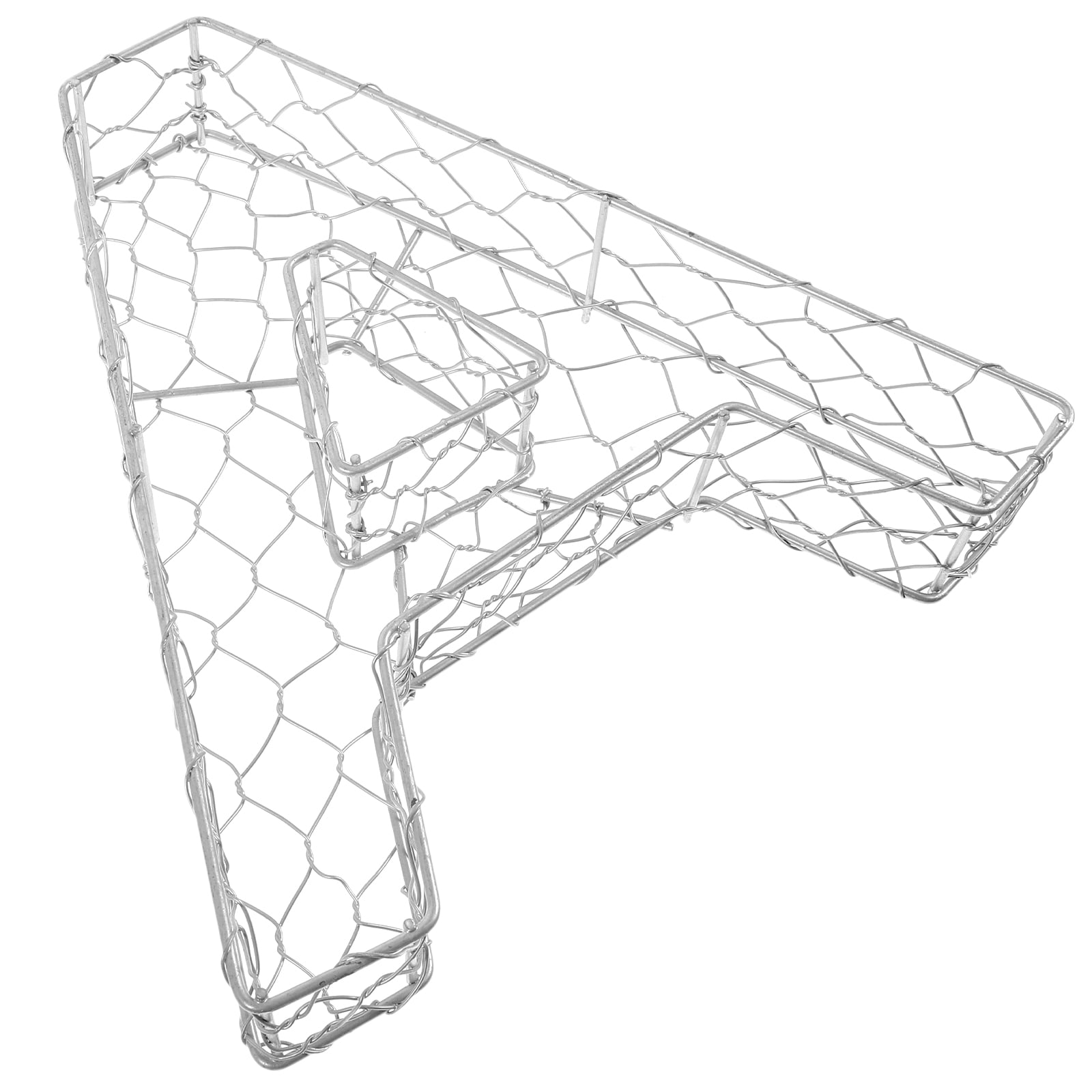 OUNONA Wire Flower Planter Wire Planter Letter Shaped Wreath Frame ...