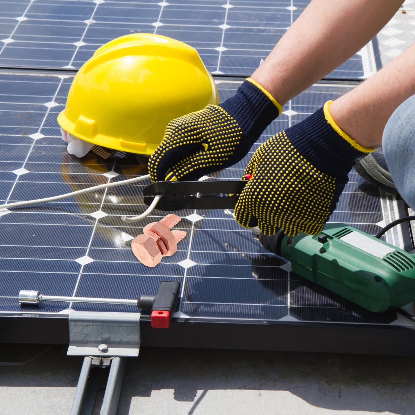 OUNONA Wire Spade Grounding Split Bolt Rose Gold Connector - Walmart.com