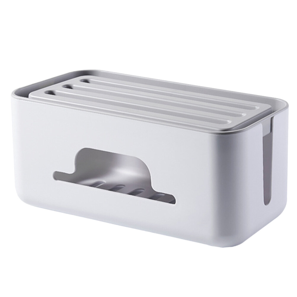 OUNONA Wire Storage Box Multi-hole Design Cable Sturdy Travel - Walmart.com