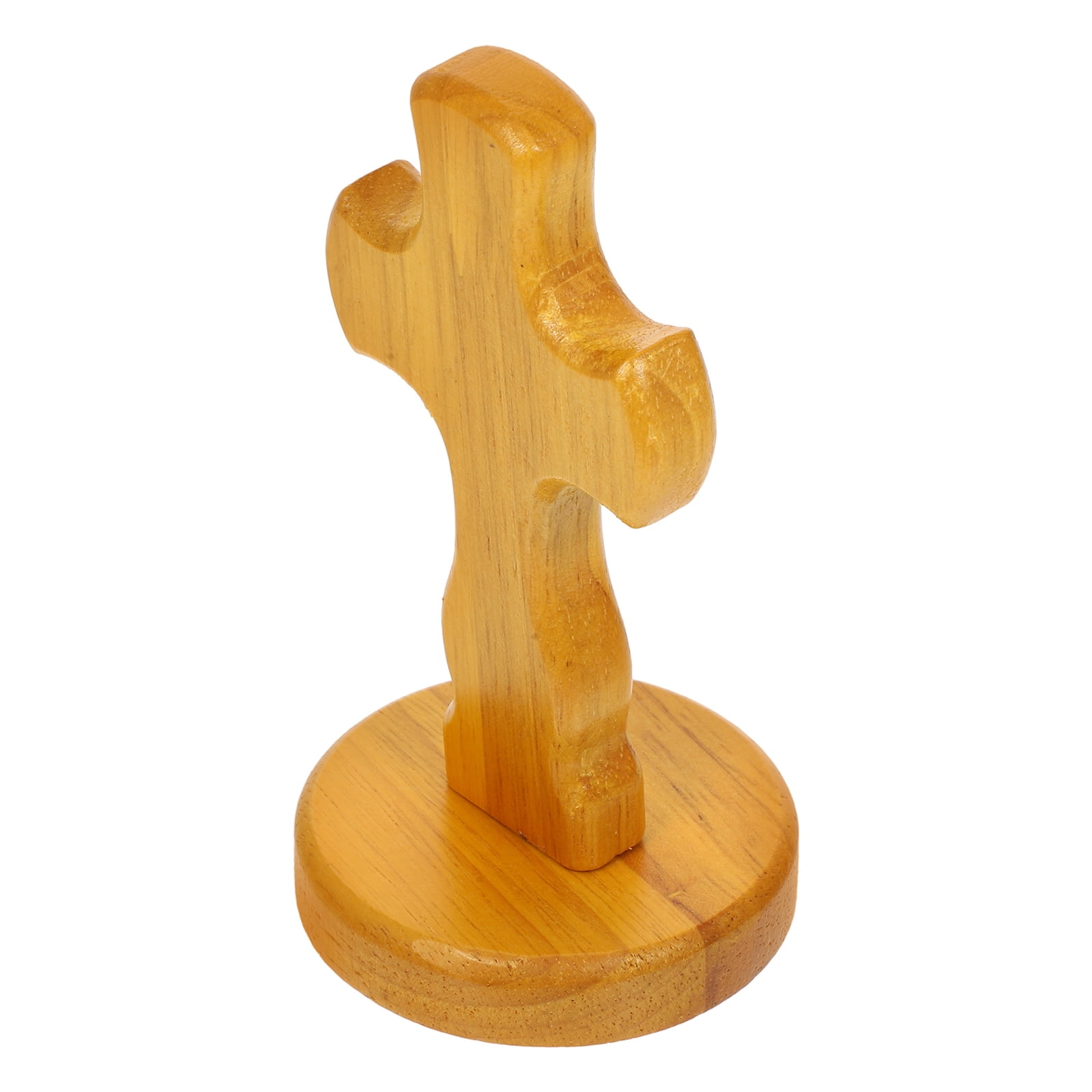 OUNONA Wood Cross Craft Tabletop Cross Adornment Indoor Cross Craft ...